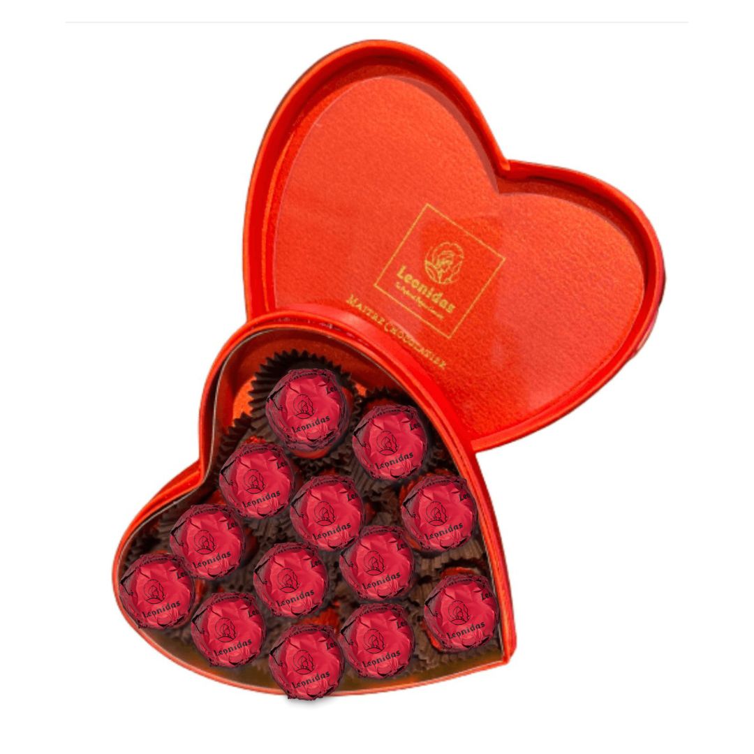 Velvet Heart Medium Box with Cherry Liquor Chocolates – Leonidas Brighton