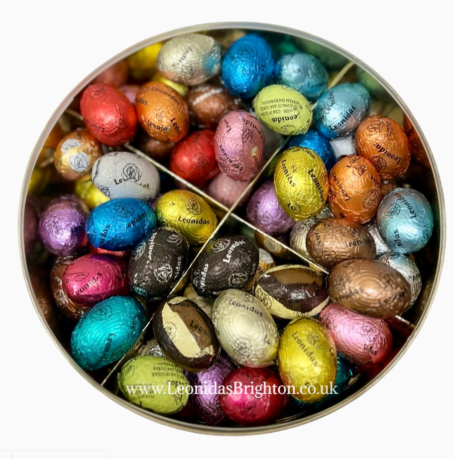 Easter Luxury Round Box with 70 Mini Easter Eggs