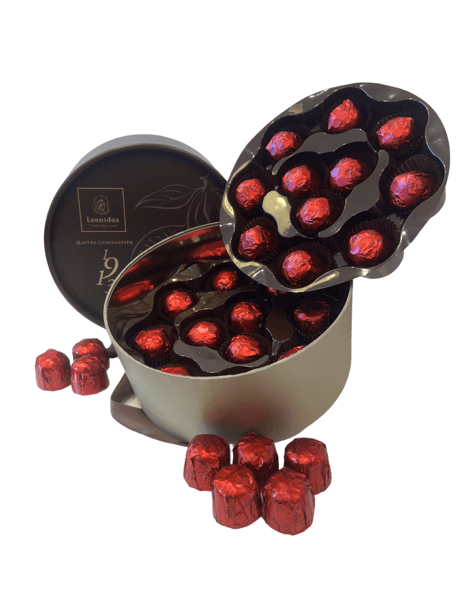 Cerise Luxury Cherry Liqueur Chocolate Round Box | Free UK Next Day ...