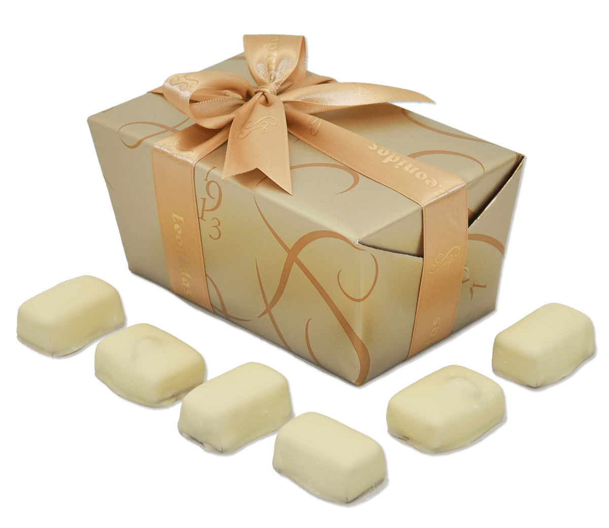 WHITE Chocolates Ballotin Box by weight – Leonidas Brighton